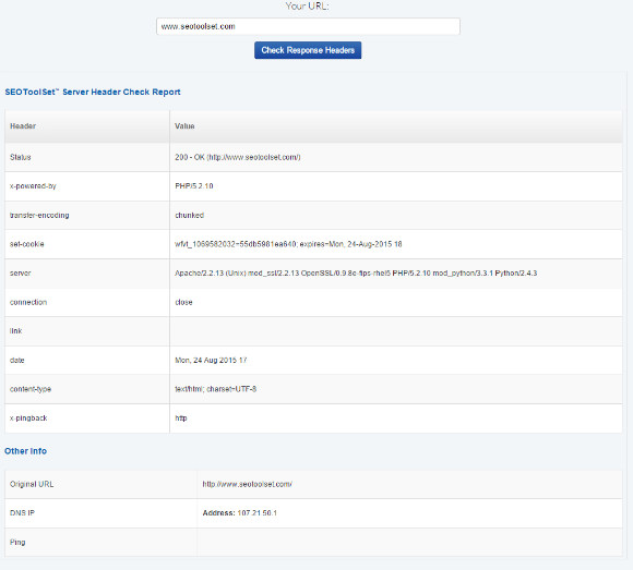 BruceClay - Free SEO Tool Alert! Check Server Page Tool